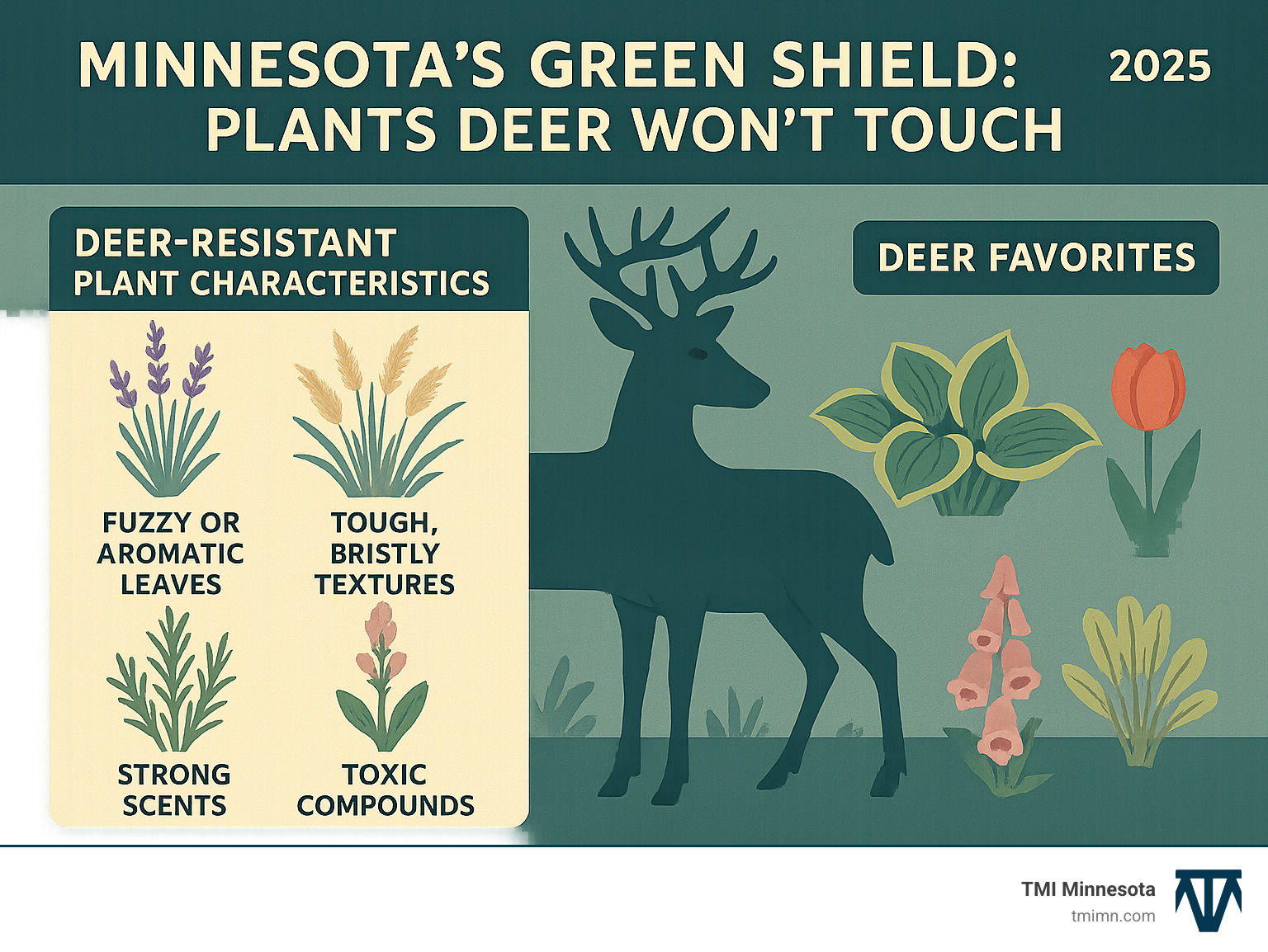 Deer resistant plants MN: Top 10 Shield