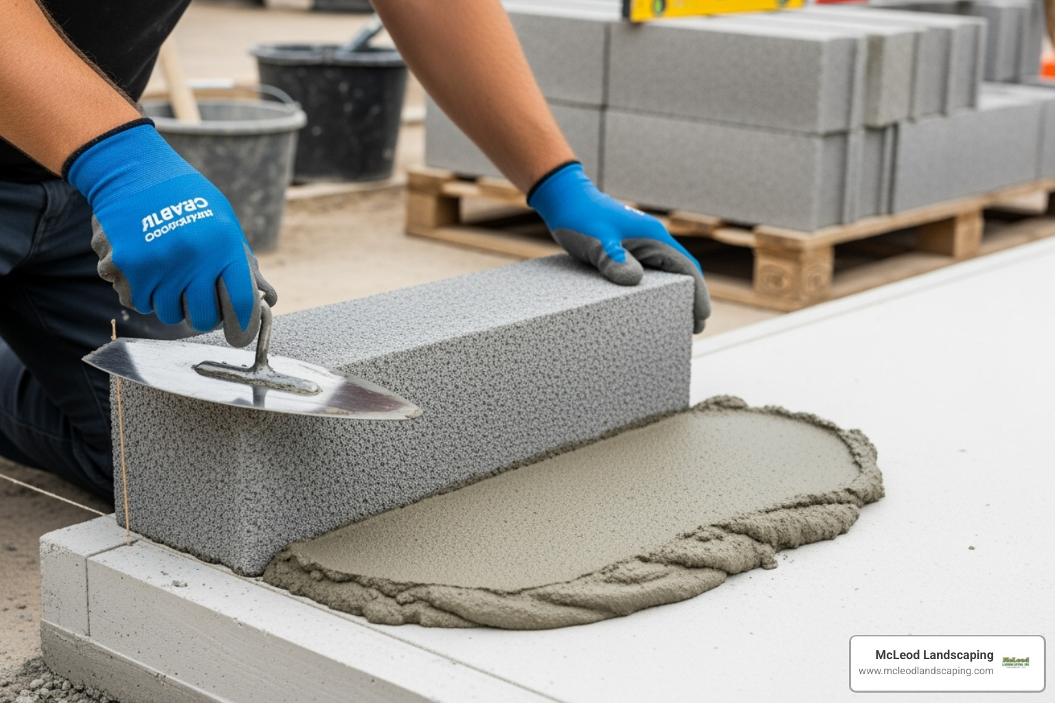 Block by Block: Constructing Your Own Concrete Wall – McLeod Landscaping