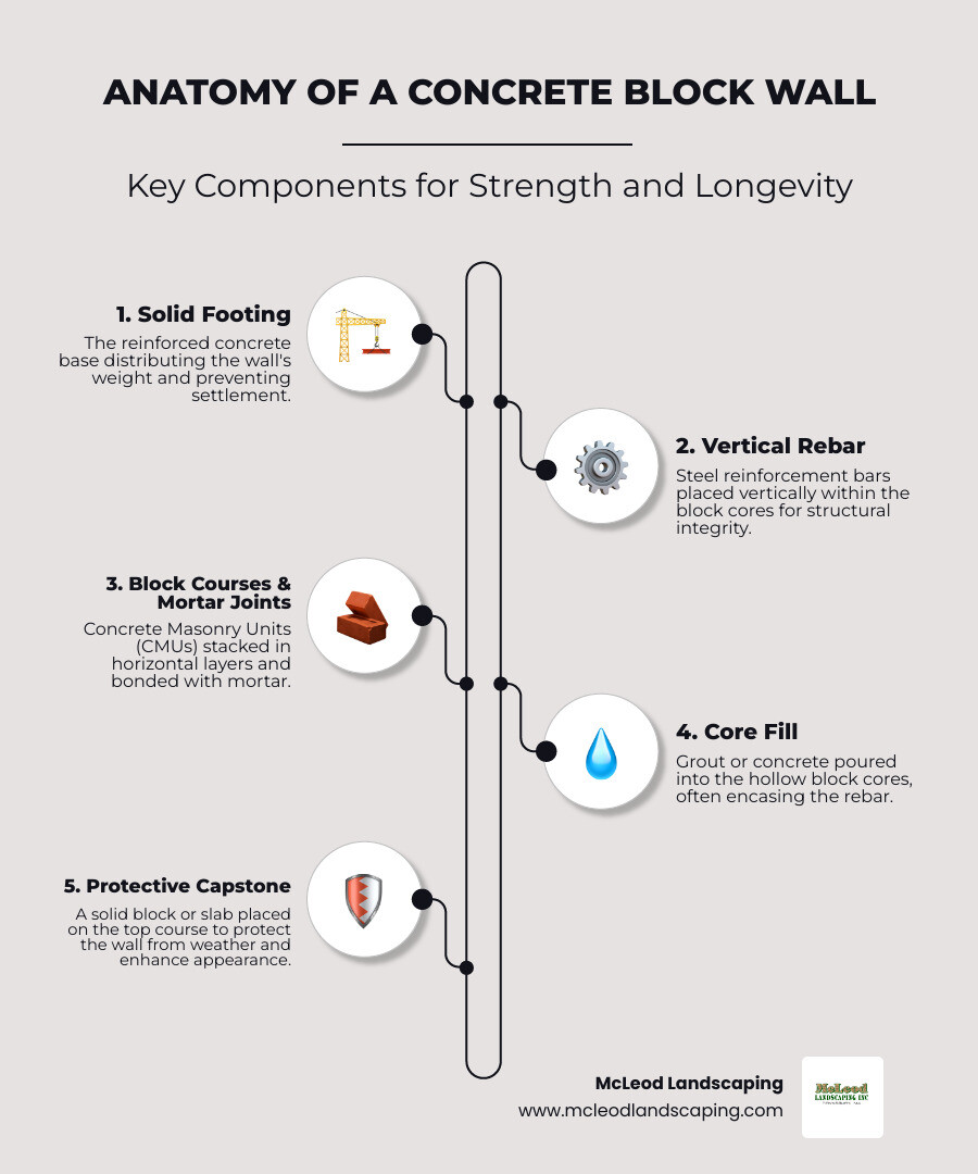 Block by Block: Constructing Your Own Concrete Wall – McLeod Landscaping