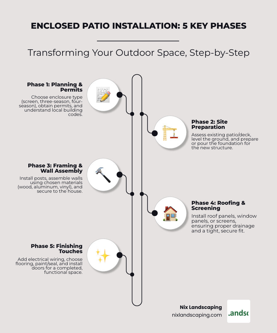 Enclosed Patio Installation: Ultimate Success 2025