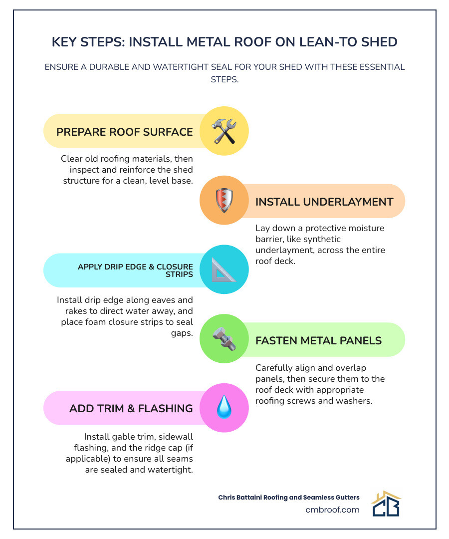 Install Metal Roof on Lean To Shed: Best and Flawless 2025