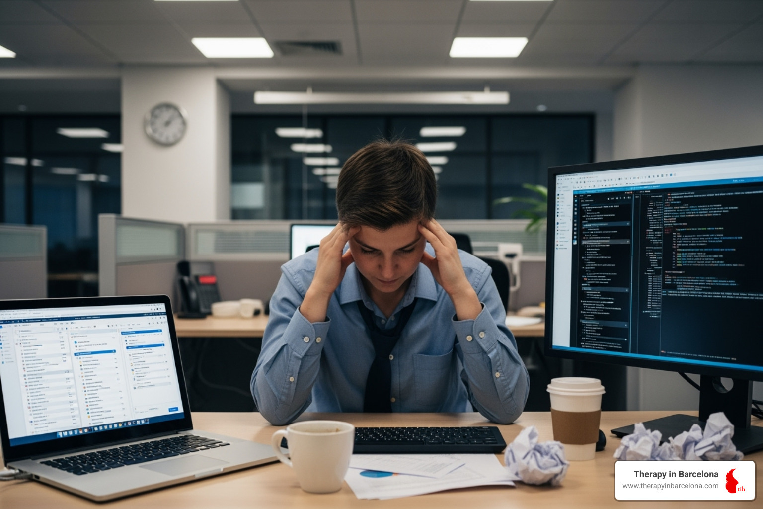 Stress at Work? Here's Your Survival Guide - Therapy In Barcelona