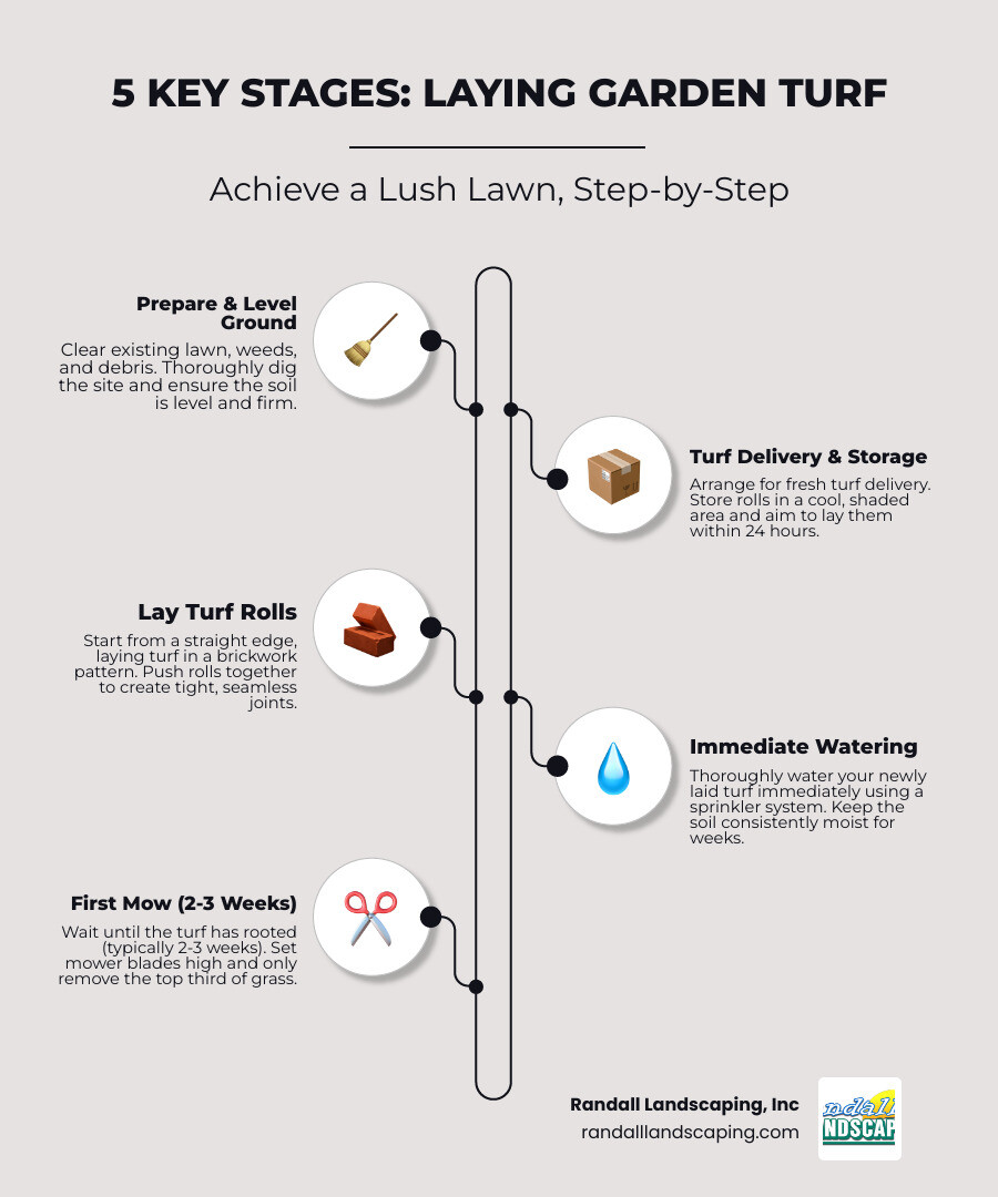 Laying Garden Turf: 3 Easy Steps