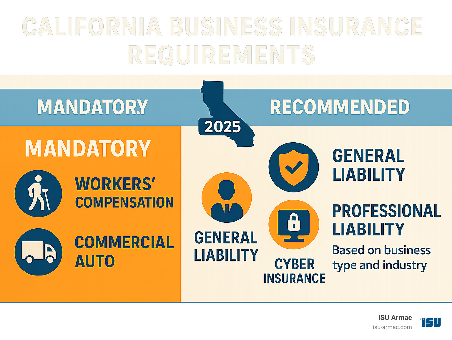 California business insurance requirements: Essential 2025