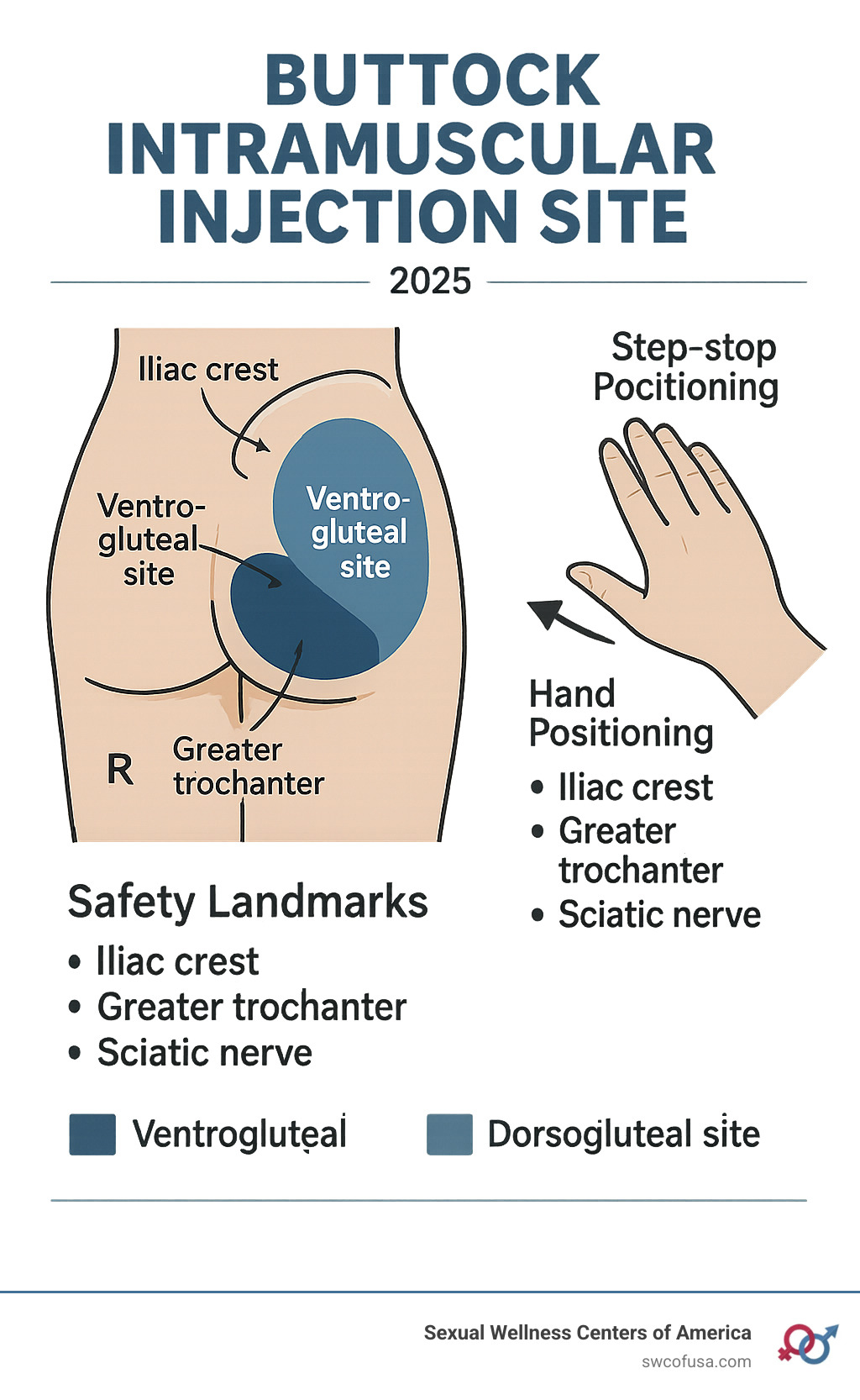 Buttock intramuscular injection site: Safest 2025