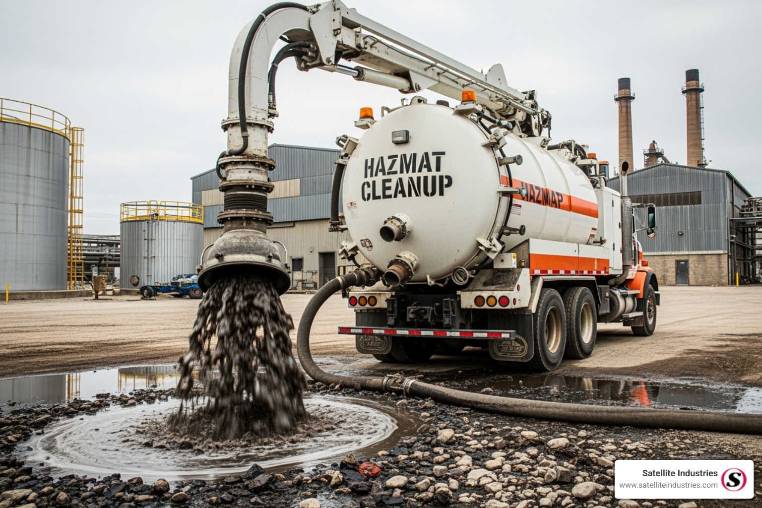 Emergency vacuum truck: 24/7 Critical Aid