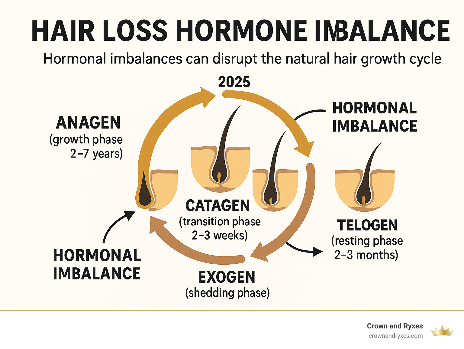 Hair loss hormone imbalance: Restore 3 Keys