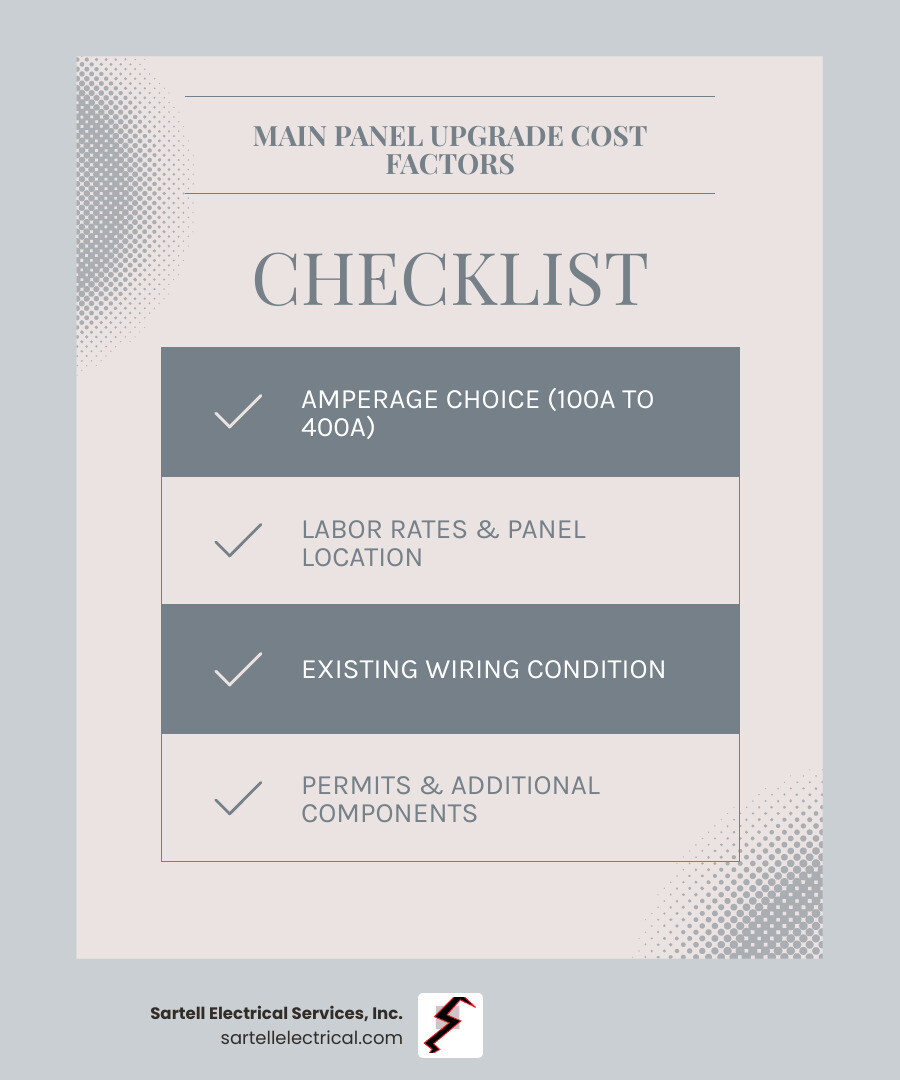Main Panel Upgrade Cost: Avoid Shocking Bills 2025