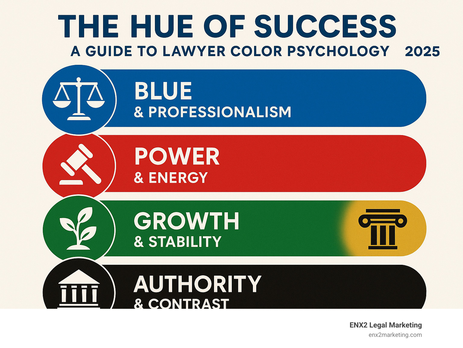 The Hue of Success: A Guide to Lawyer Color Psychology - ENX2 Legal ...