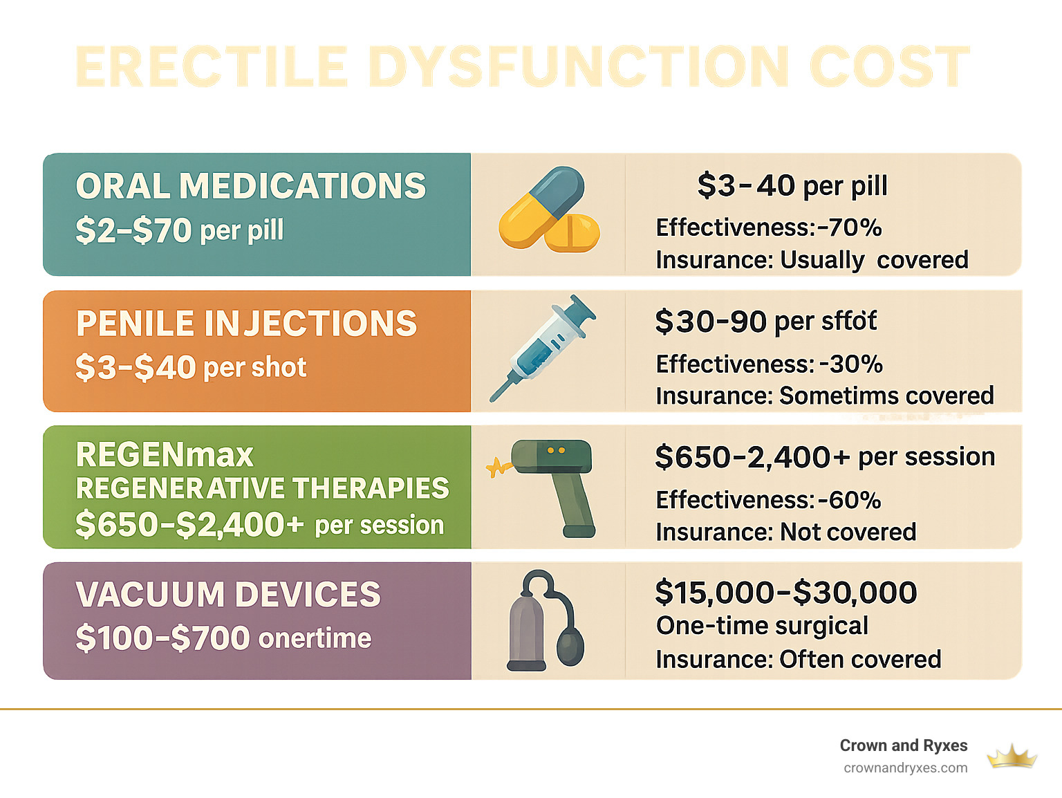 Erectile dysfunction cost: Master Your 2025