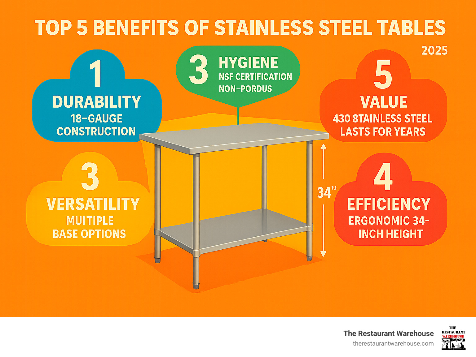 Work Smarter: Choosing the Best Stainless Steel Prep Table for Your Bu