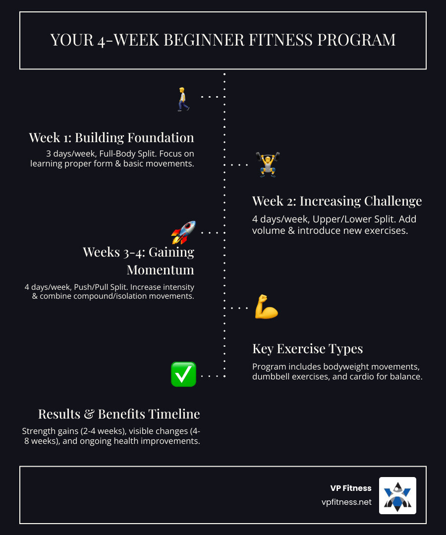 Beginner fitness program: 4-Week Ultimate Success