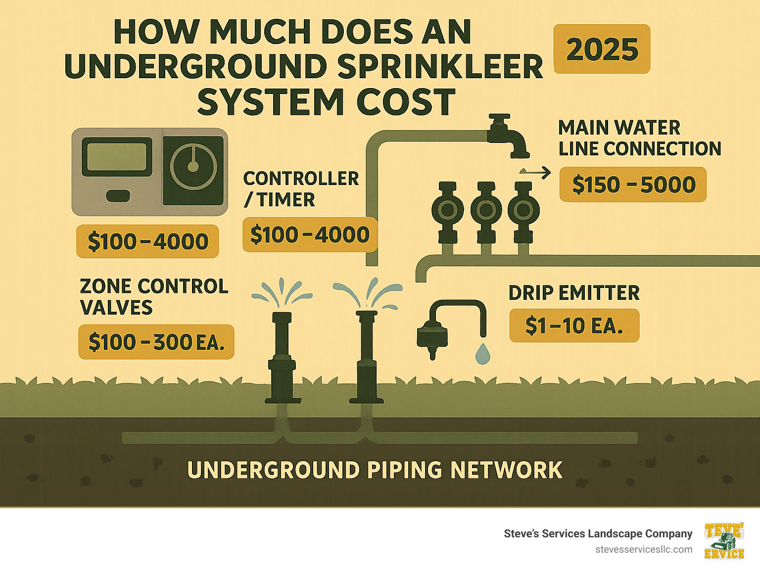 How much does an underground sprinkler system cost? #1 Best