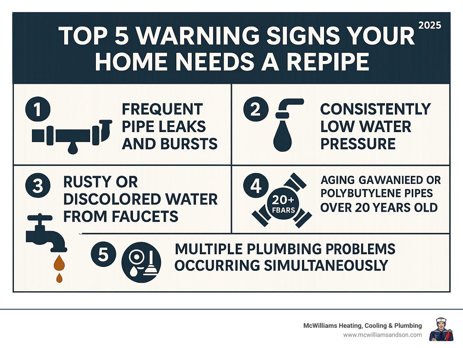 Whole Home Repipe: Ultimate 5-Sign Guide