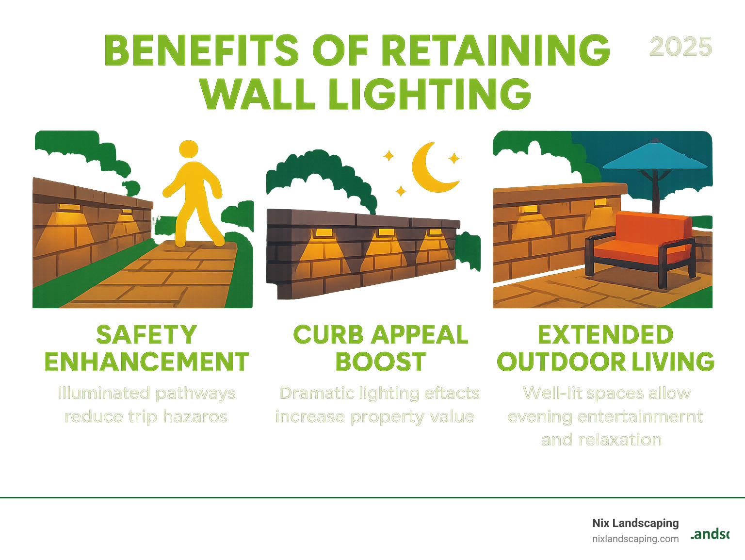 Retaining wall lighting ideas? Top 3 Ultimate Dazzle