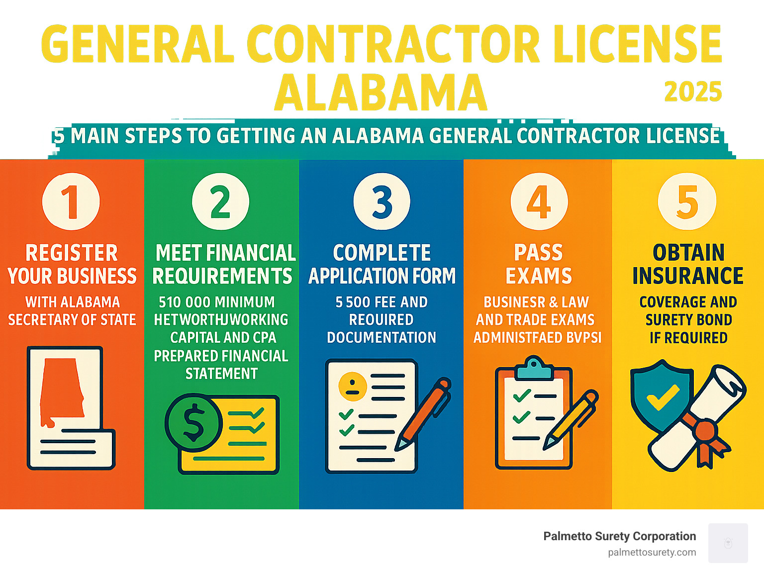 General contractor license Alabama: 5 Steps to Success