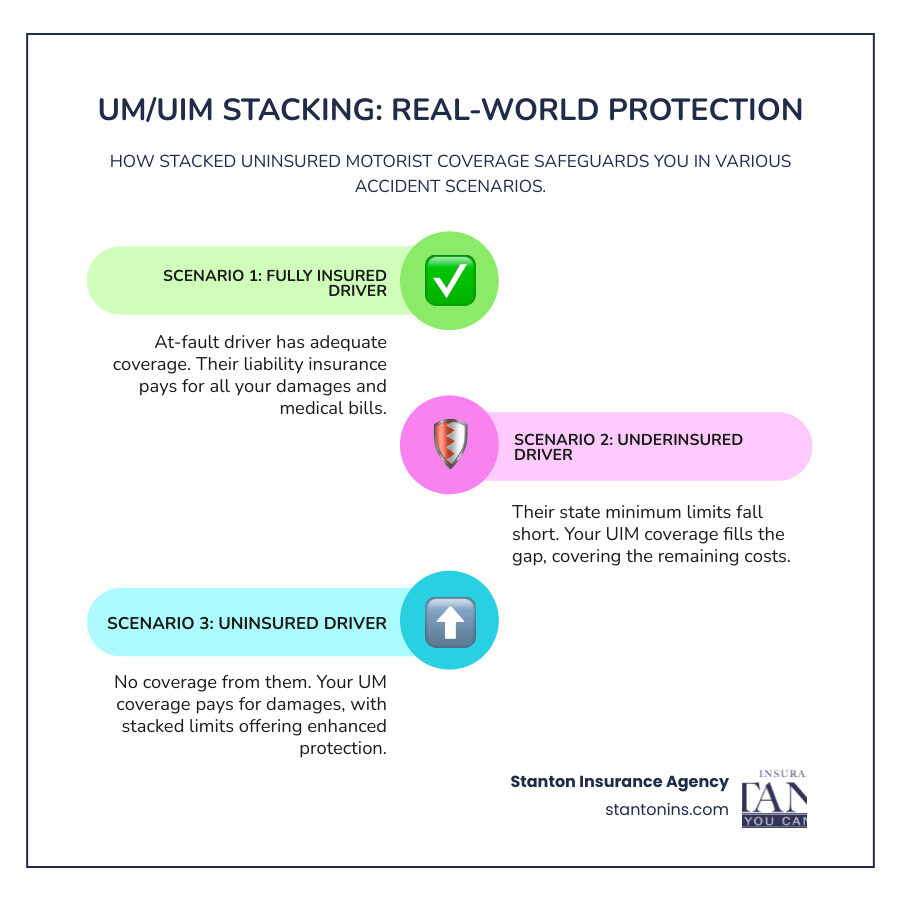 Uninsured motorist stacked meaning: Essential 2025 Guide