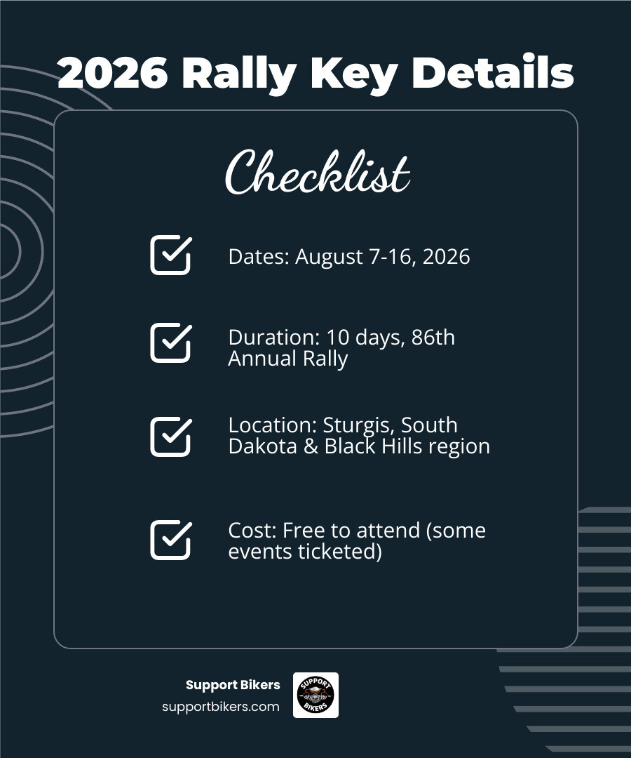 2026 Sturgis Rally dates: Your Ultimate 86th Guide