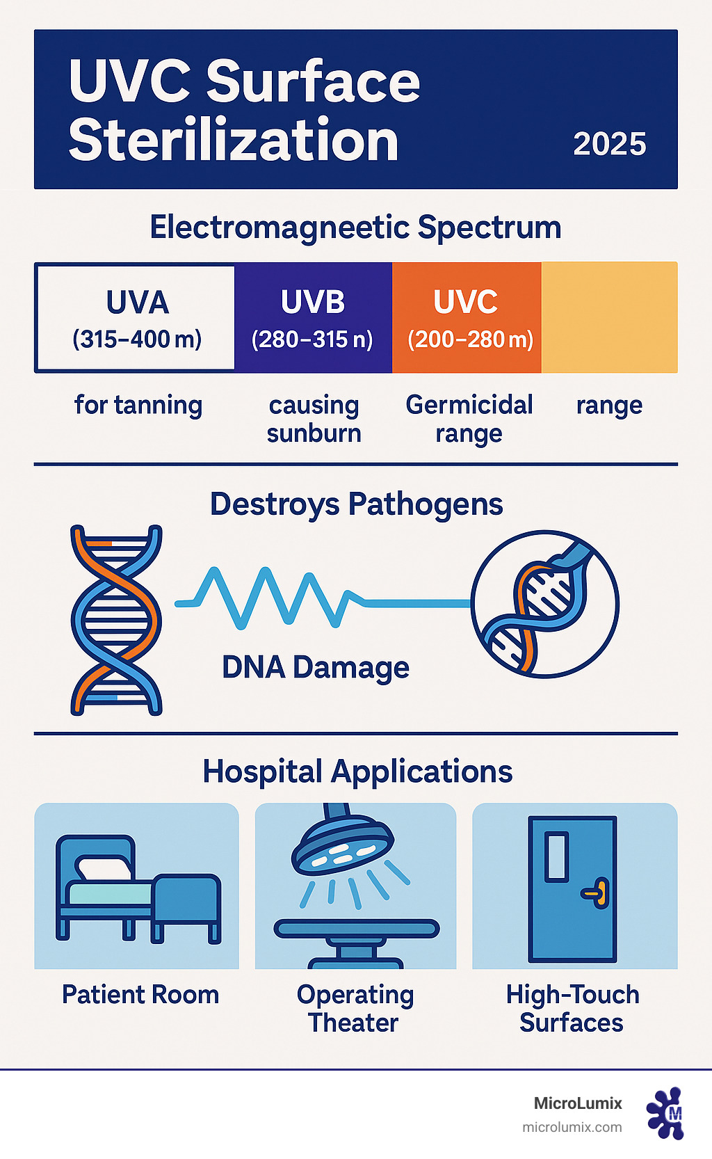 UVC surface sterilization: Breakthrough 2025