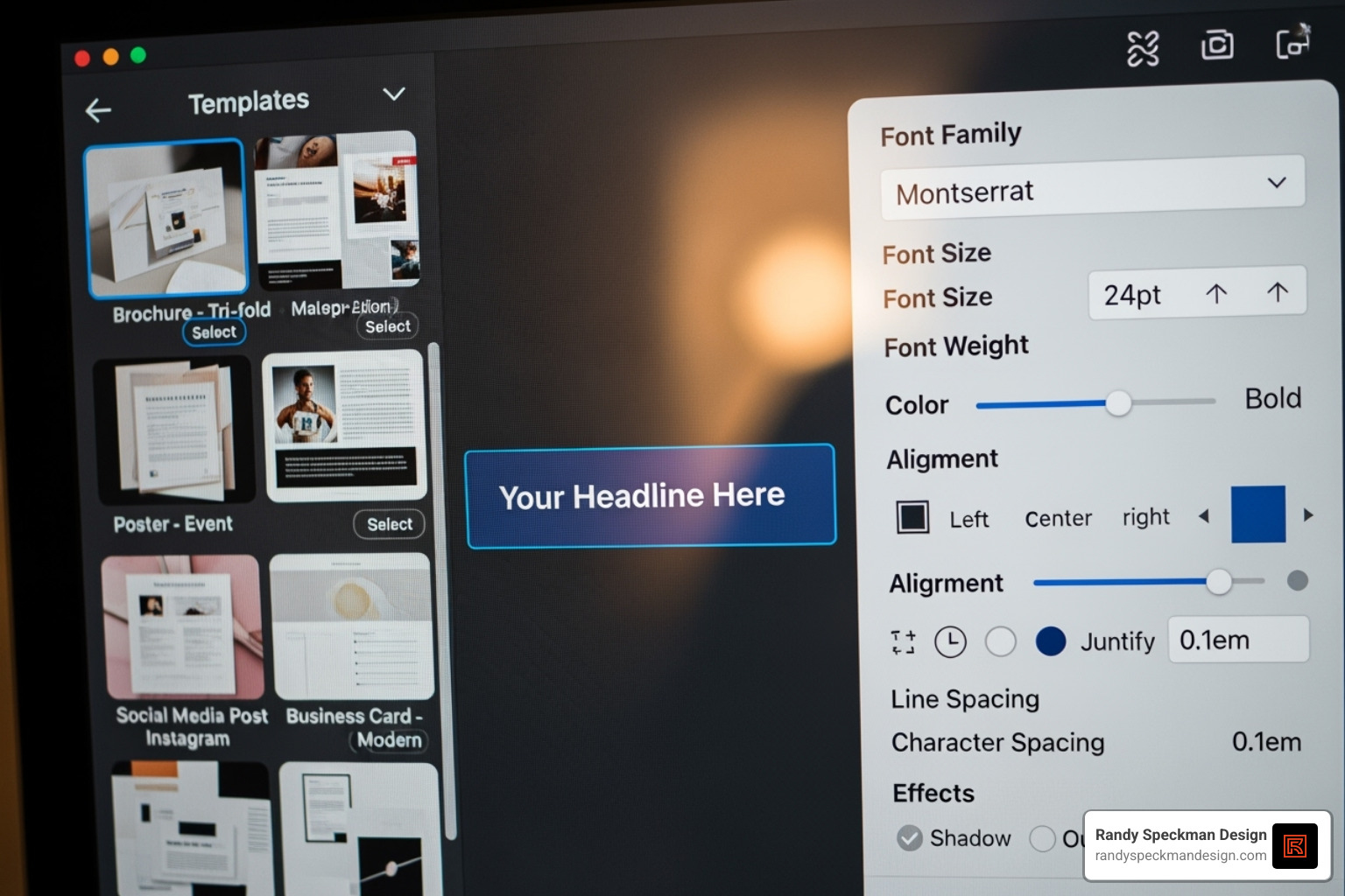 Easiest software for designing print and pdf materials