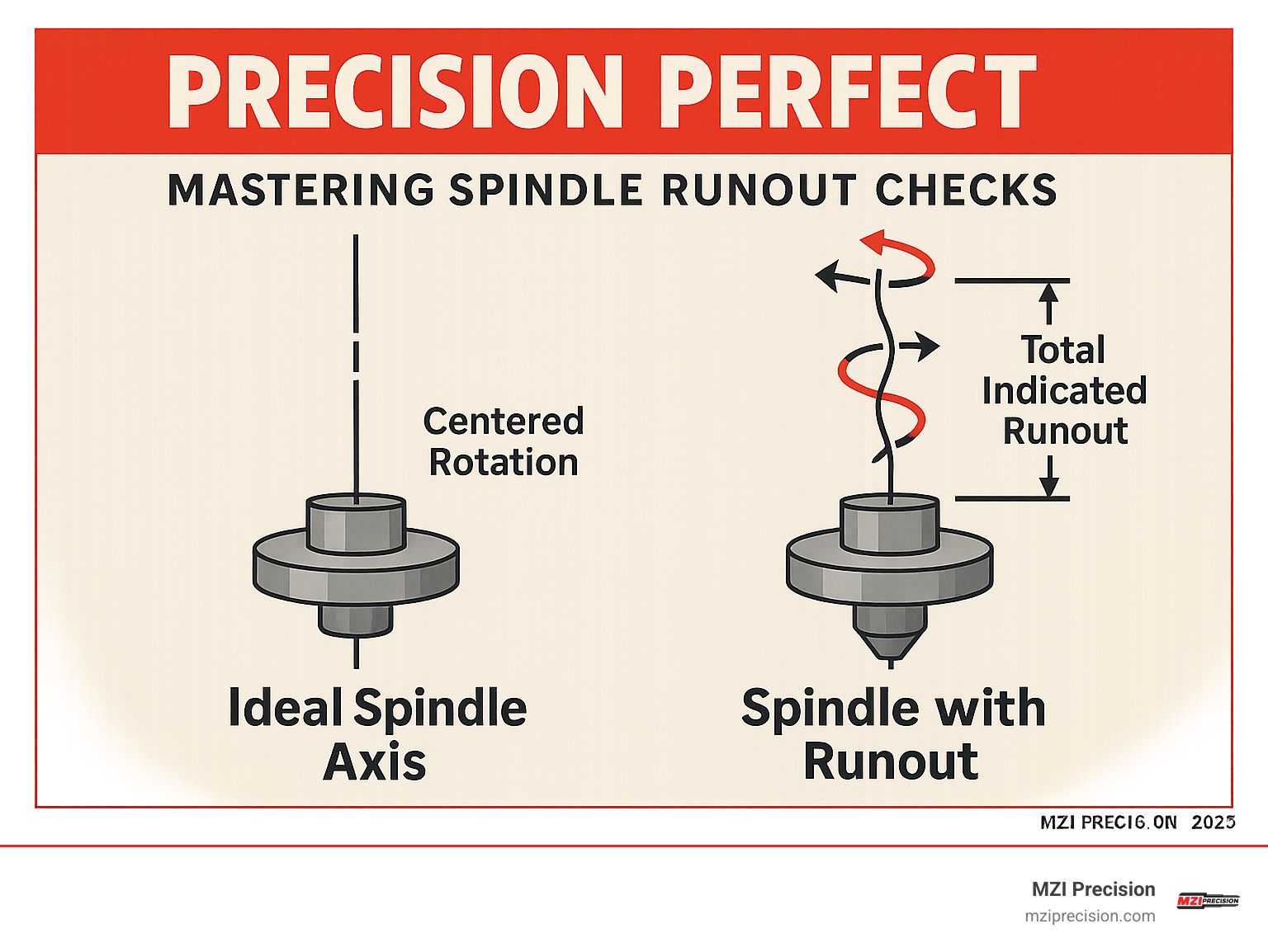 Spindle runout check: Master Precision 2025