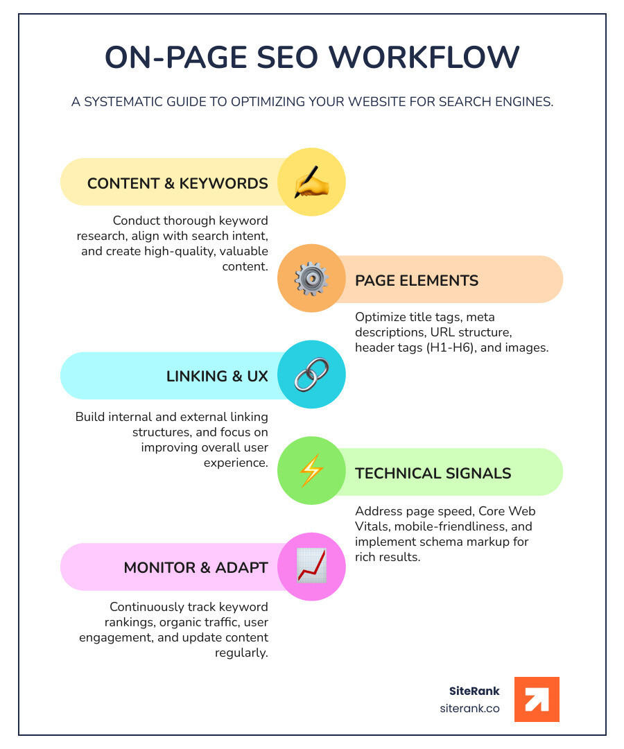 On-Page SEO Activities List: Boost Rankings 2025