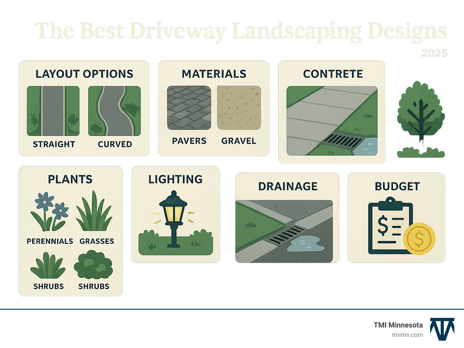 The Best Driveway Landscaping Designs - Task Masters