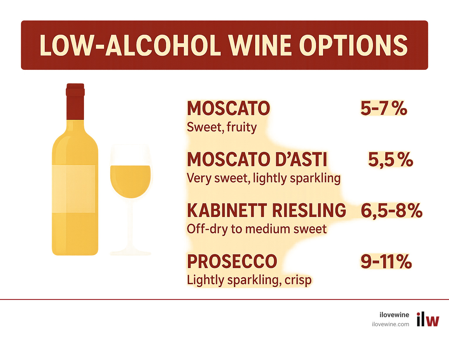 Moscato alcohol content: 5% Low ABV Unveiled