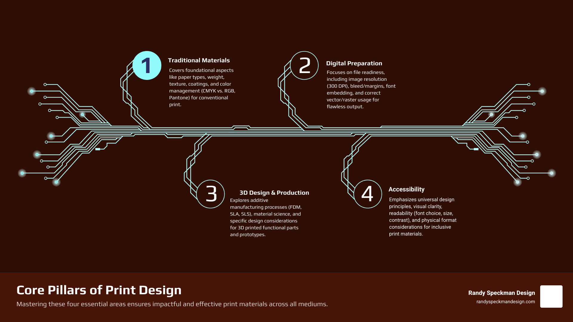Factors in designing of print materials: 3 Critical