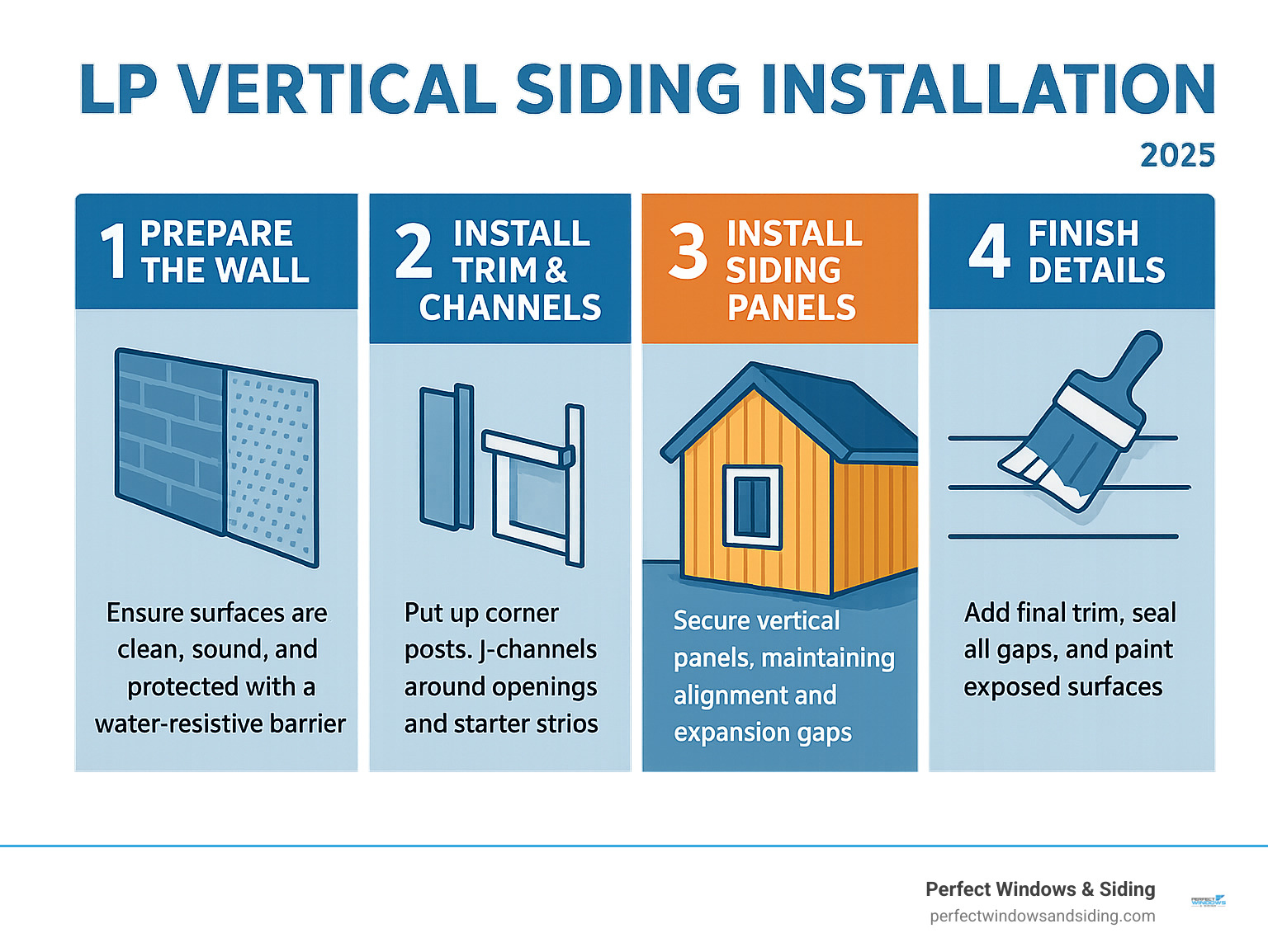 LP Vertical Siding Installation: Flawless 2025 Guide