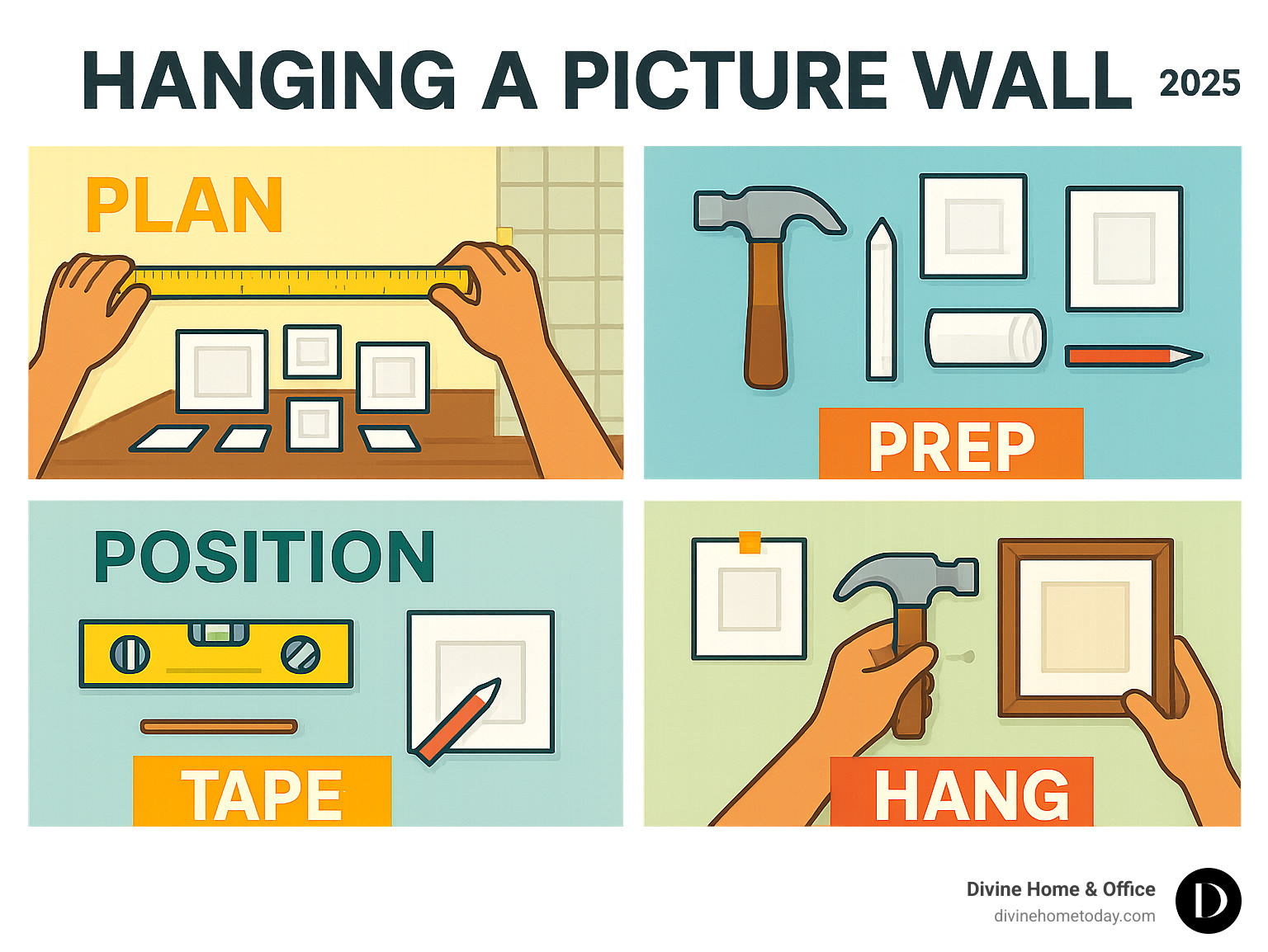 Hanging A Picture Wall: 4 Perfect Steps