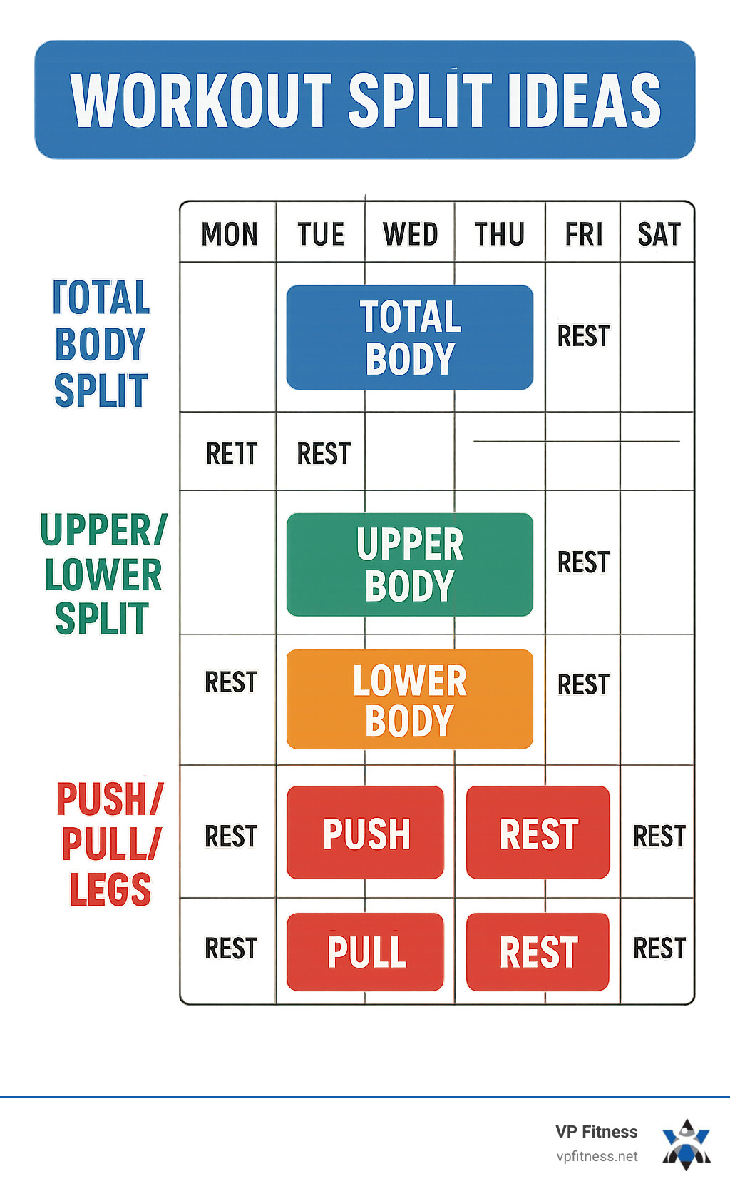 Workout split ideas: Top 4 Smart Blueprints