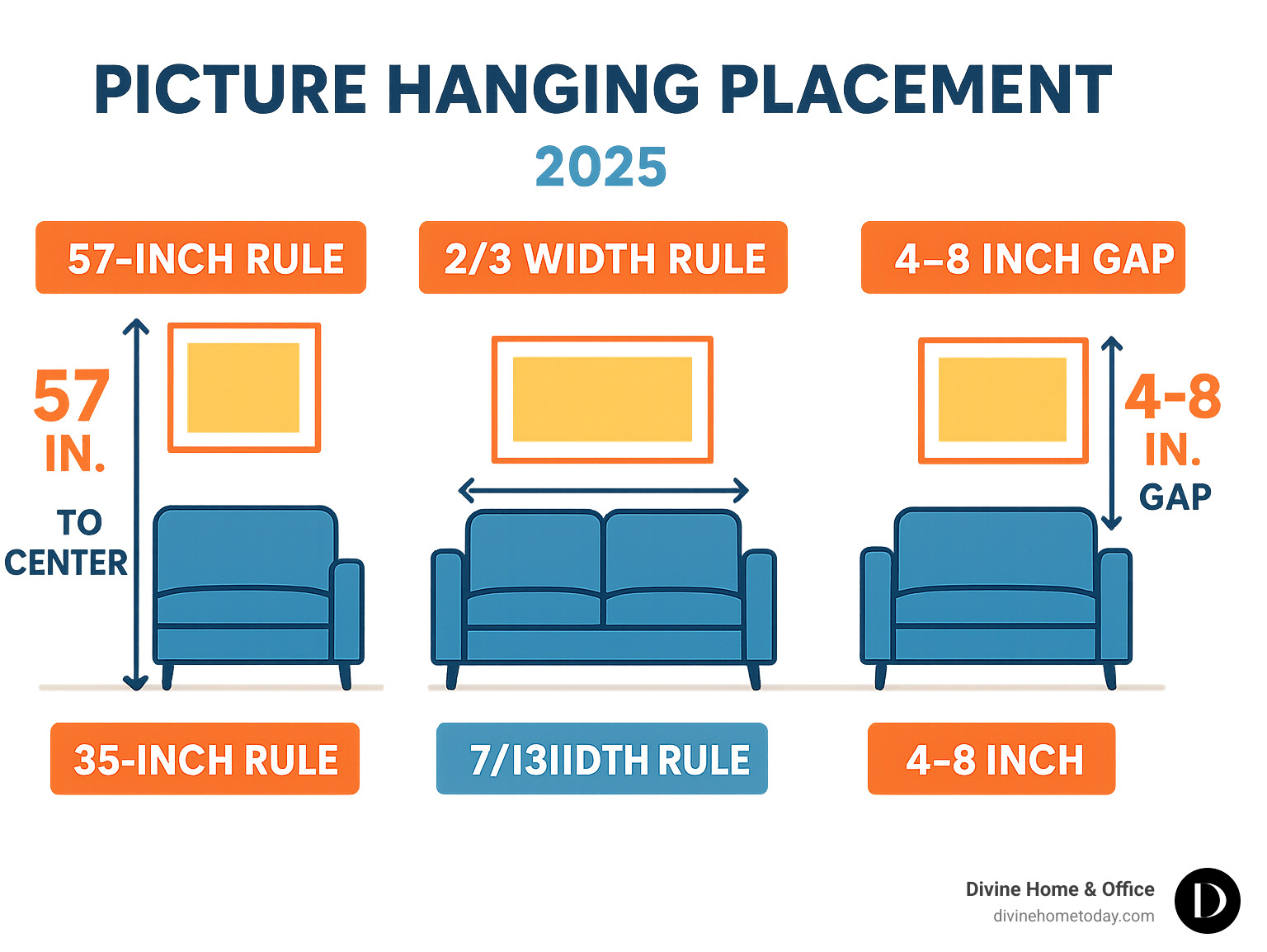 Picture Hanging Placement: 3 Rules For Perfect Art