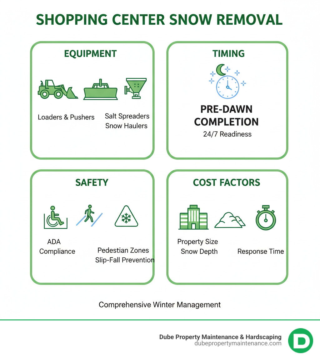Shopping Center Snow Removal: Your 24/7 Safe Solution