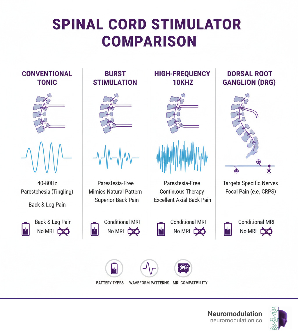 Spinal Cord Stimulator Comparison 2025: Ultimate Guide