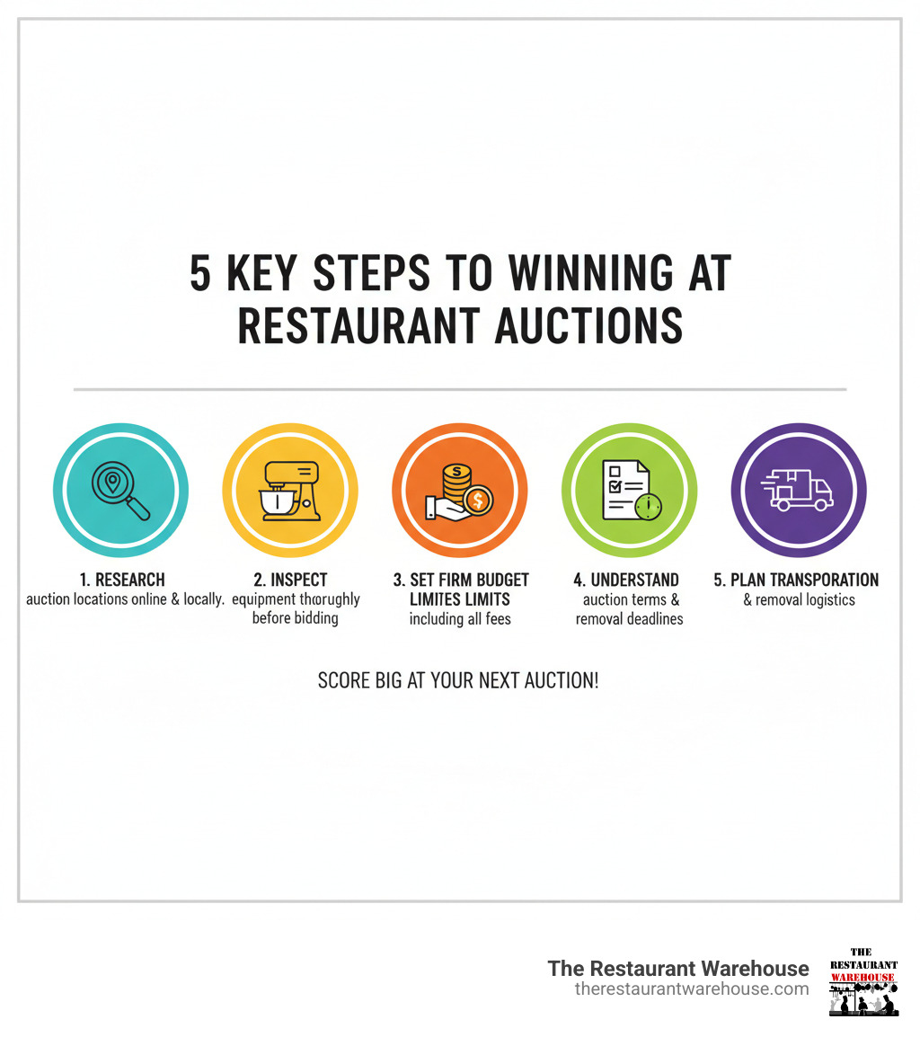 Score Big: How to Win at Restaurant Equipment Auctions