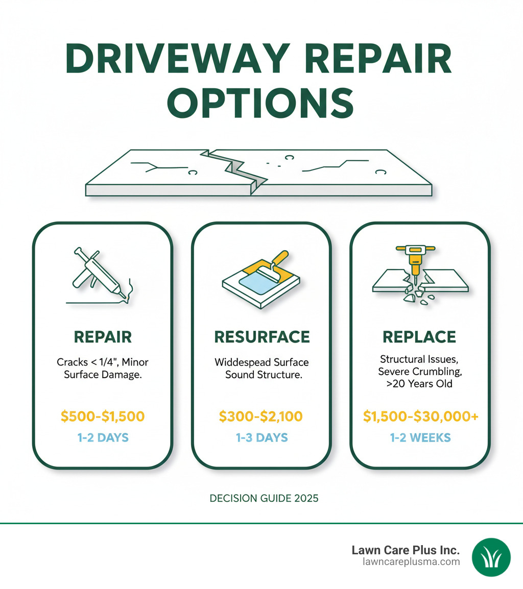 Fix Concrete Driveway: 3 Simple Steps for the Best Look
