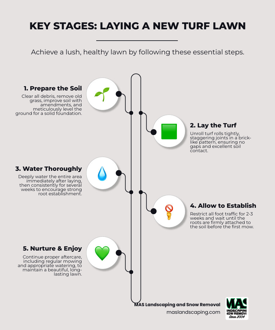 Laying a new turf lawn: 4 Perfect Steps