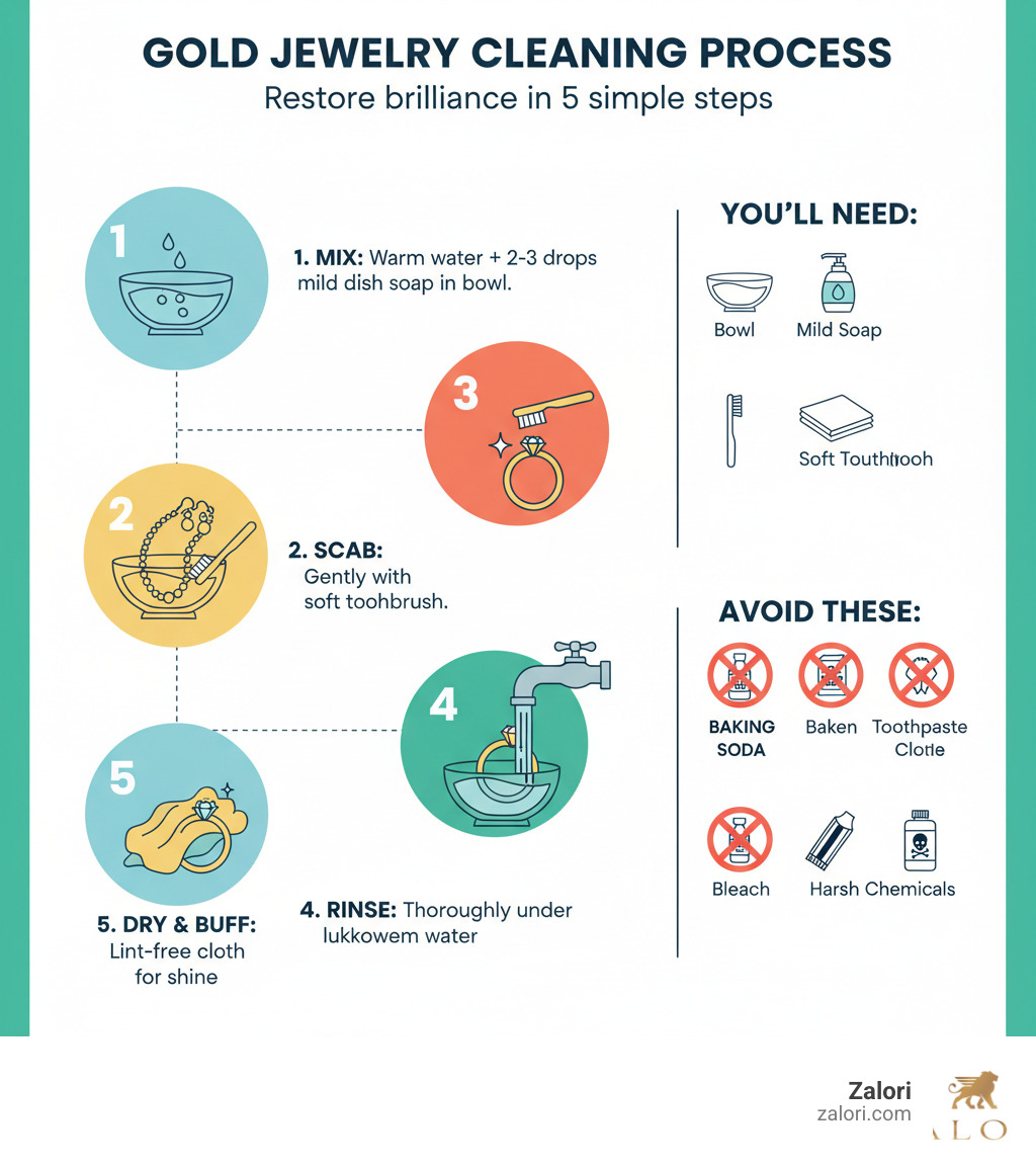How to Clean Gold Jewelry, Even if You've Never Tried it Before – Zalori