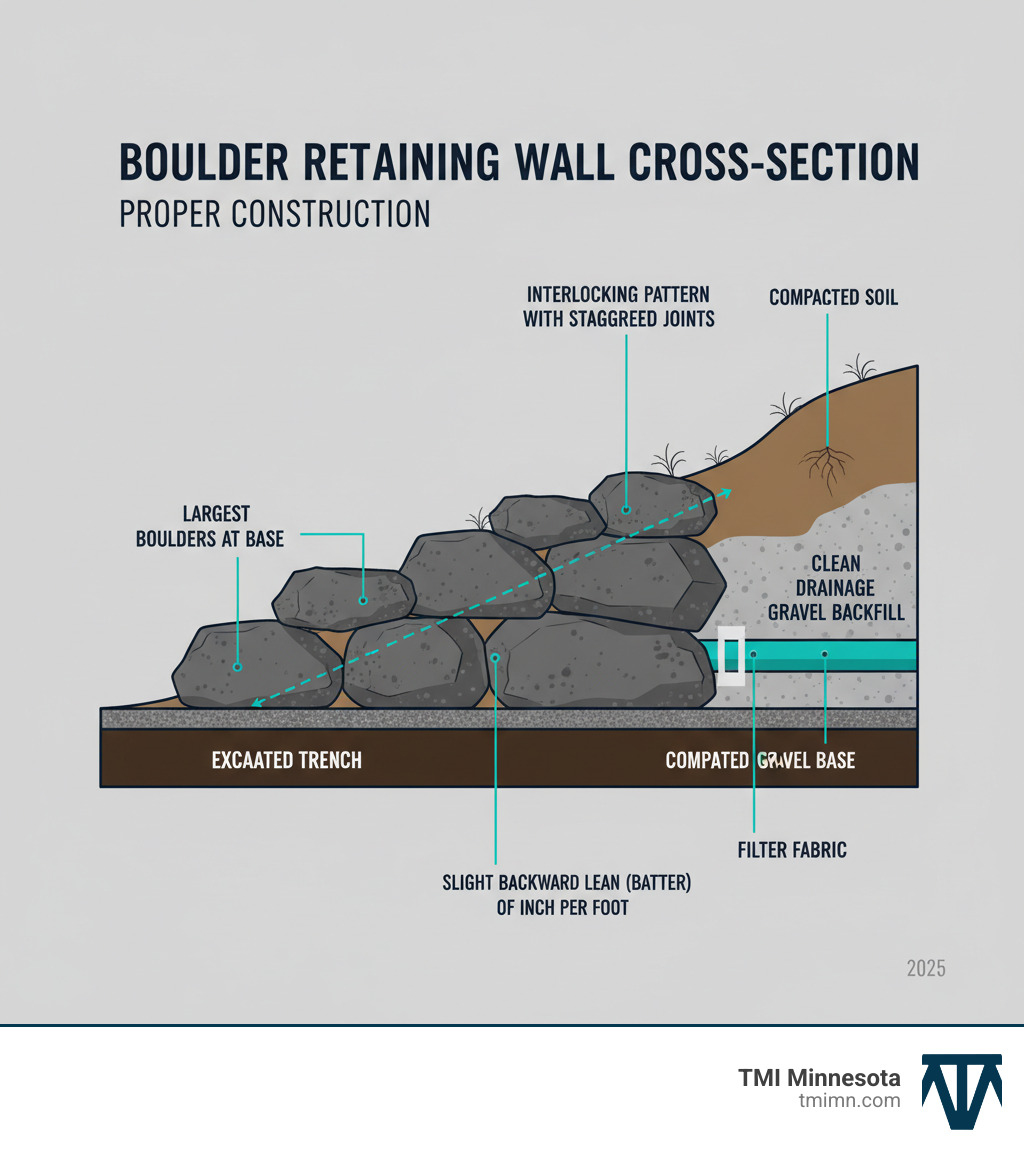 Boulder Retaining Wall: Avoid 3 Mistakes!