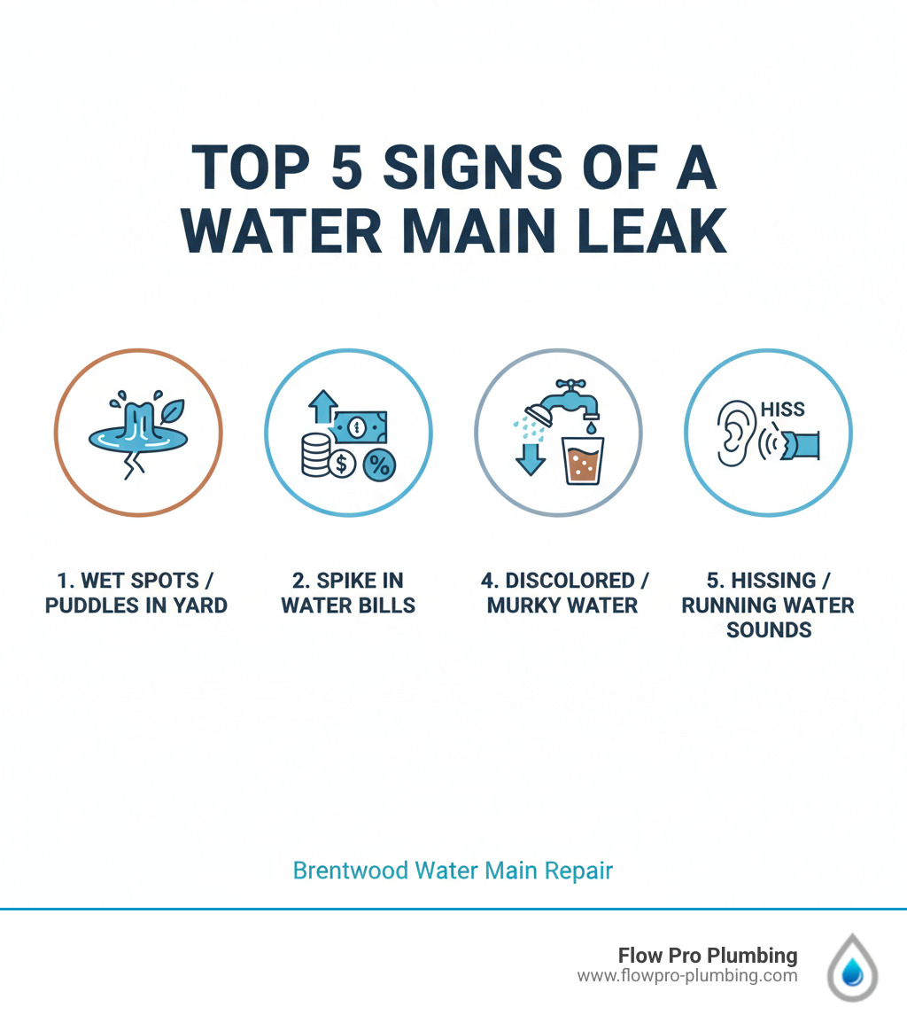 Water Main Repair Brentwood: Top 5 Urgent Signs