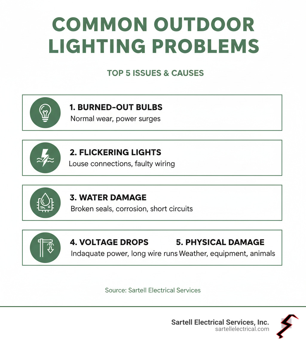 Outdoor Lighting Repairs: Top 5 Essential Tips