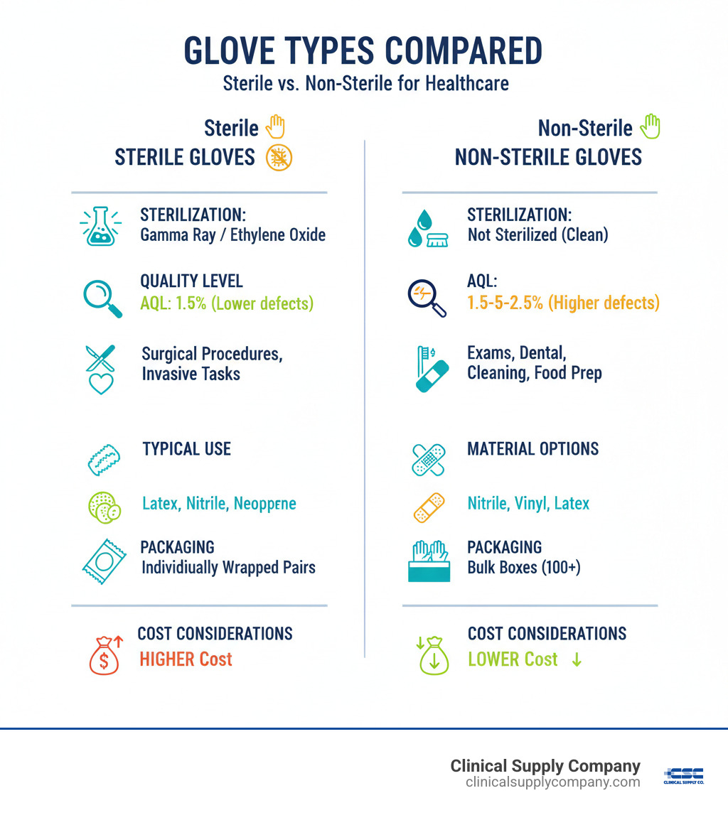 Beyond Clean: A Deep Dive into Sterile and Non-Sterile Glove Use