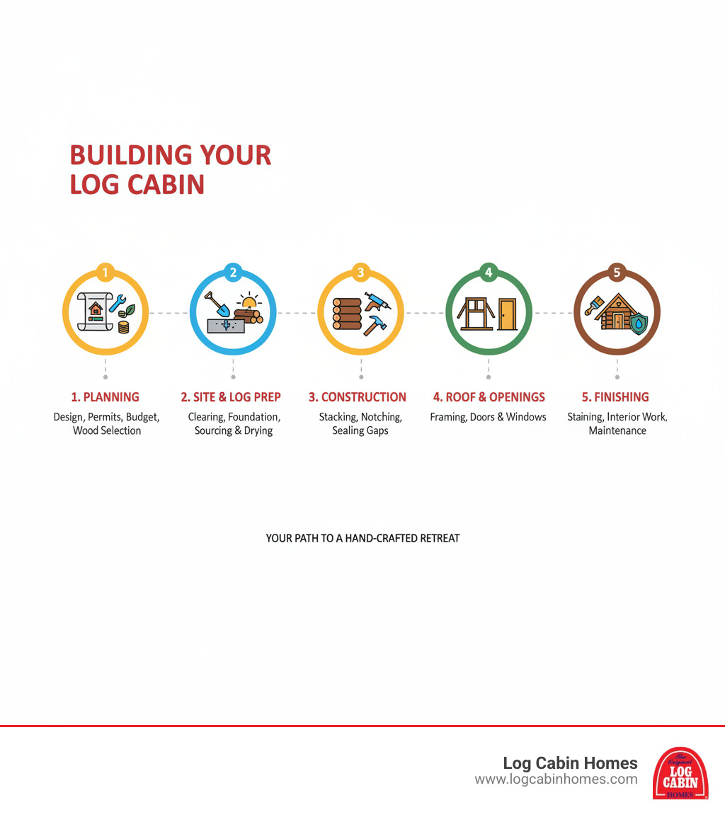 Building a log cabin: The Ultimate 5-Step Guide