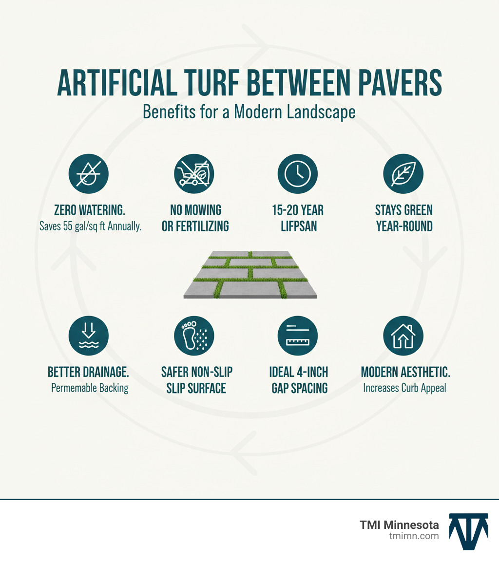 Artificial Turf Between Driveway Pavers: Ultimate 2025 Guide