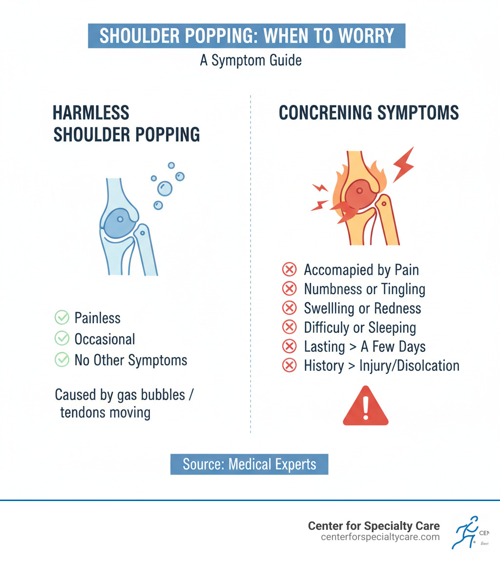 Shoulder Popping and Numbness: 1 Worry Solved