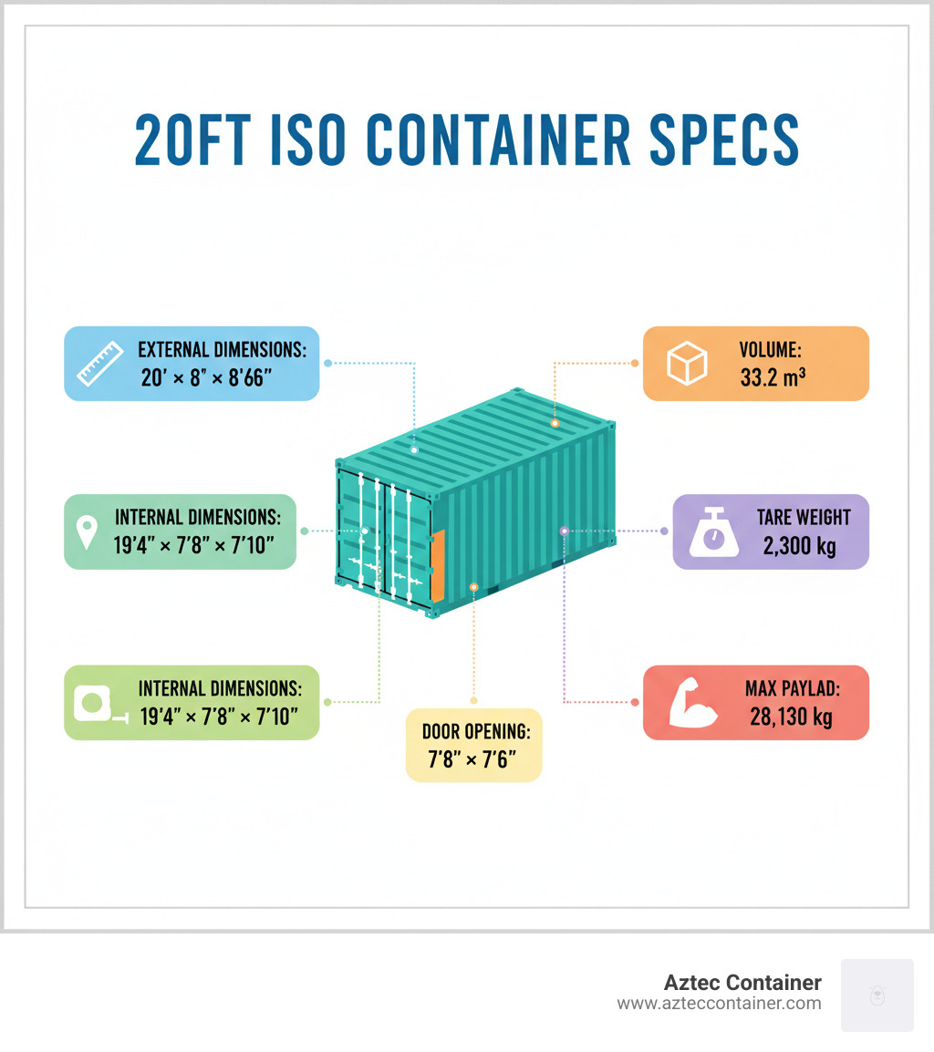 20ft Iso Dimensions: Essential 2025 Guide
