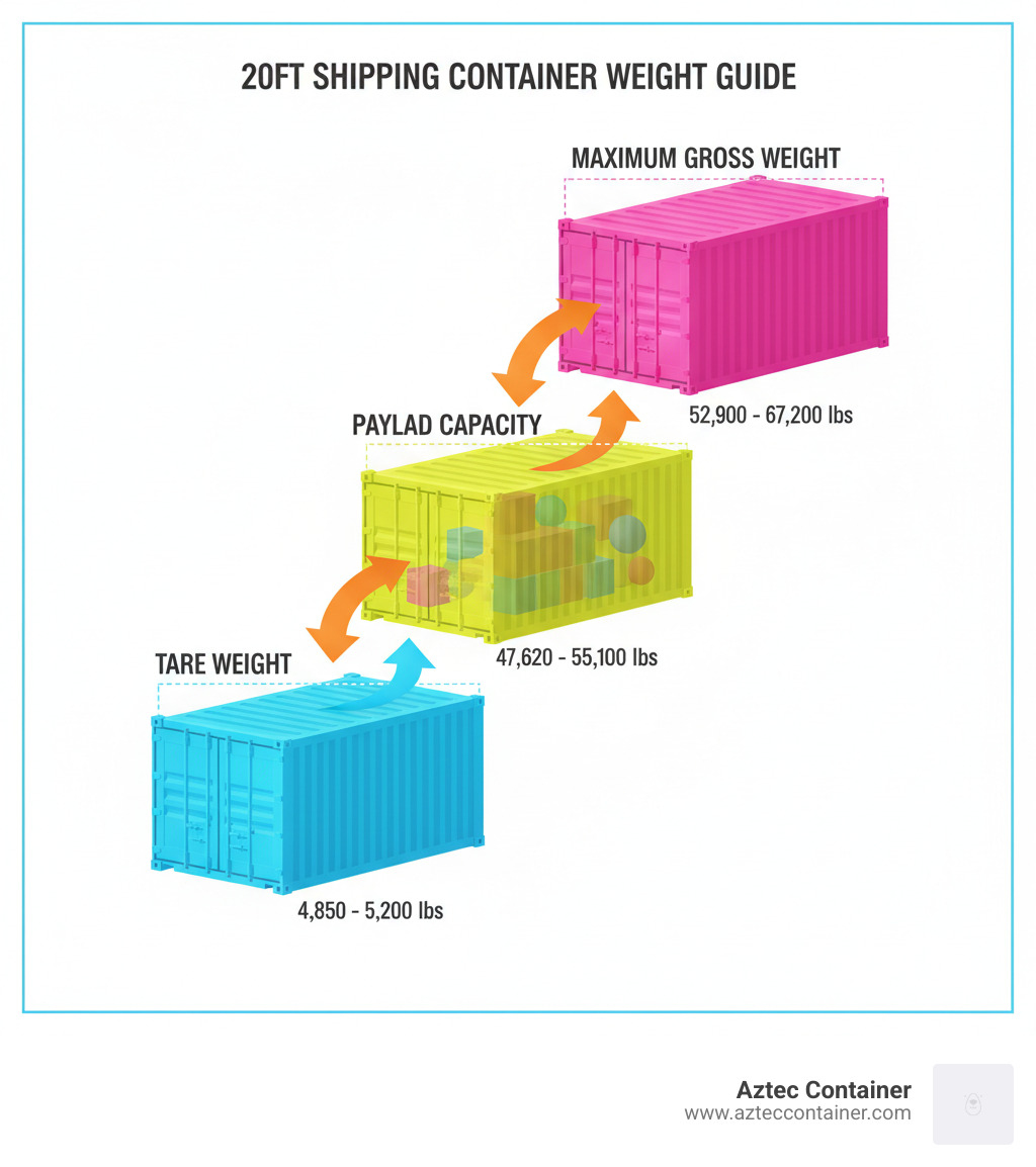 How Much Does A 20ft Shipping Container Weigh: 1 Pro Best