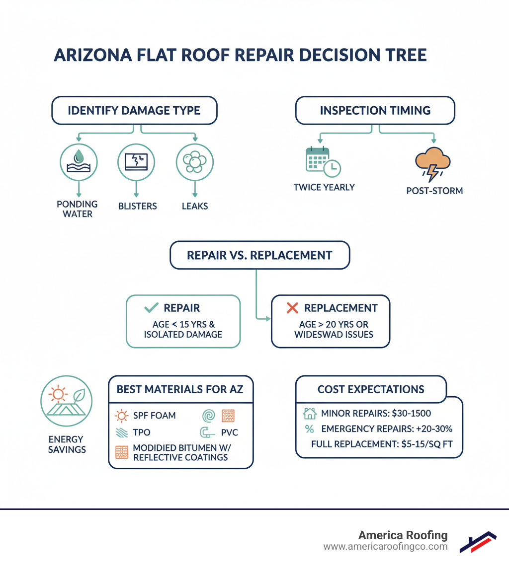 Flat roof repair Arizona: Best Solutions 2025
