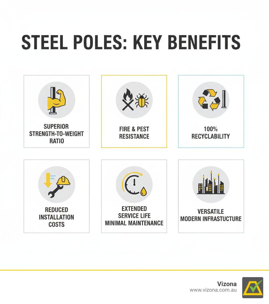 Built to Last: Explore Our Range of High-Quality Steel Poles | Vizona